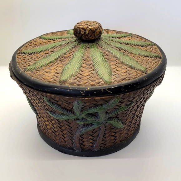 Storage & Organization | Ceramic Palm Tree Trinket Holder | Poshmark